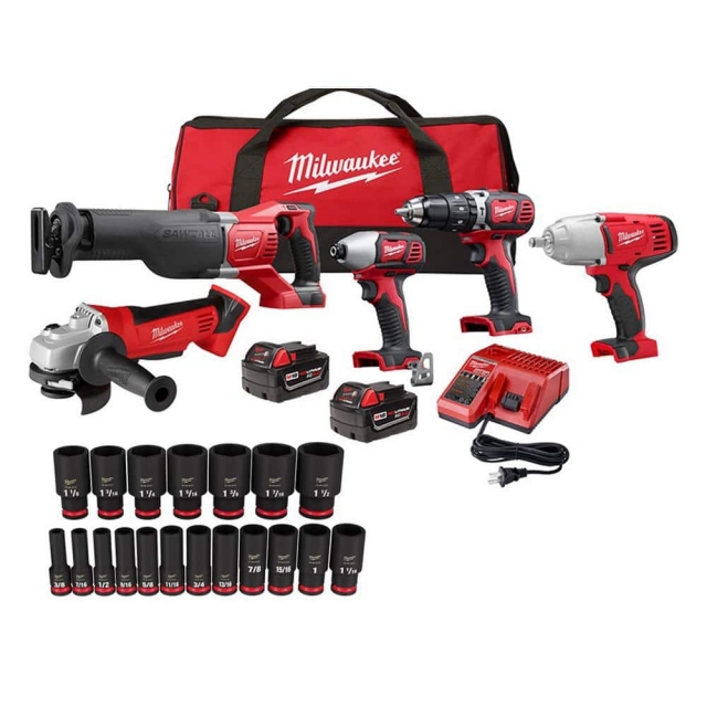 Milwaukee Tool / M18 18V Lithium-Ion Cordless Combo Tool Kit(5-Tool)w ...