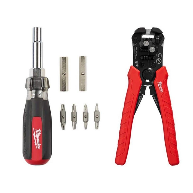 Milwaukee Tool / 13-in-1 Multi-Tip Cushion Grip Screwdriver with Self ...