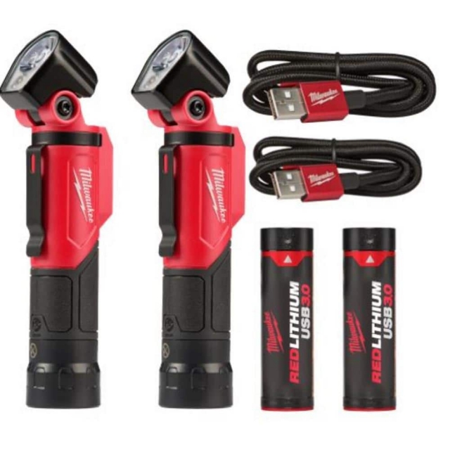 Milwaukee Tool / 500 Lumens LED Pivoting REDLITHIUM USB Flashlight ...