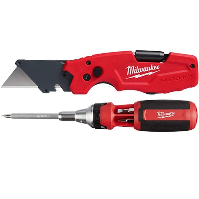 Milwaukee Tool / FASTBACK 6-in-1 Folding Utility Knife with 9-in-1 ...