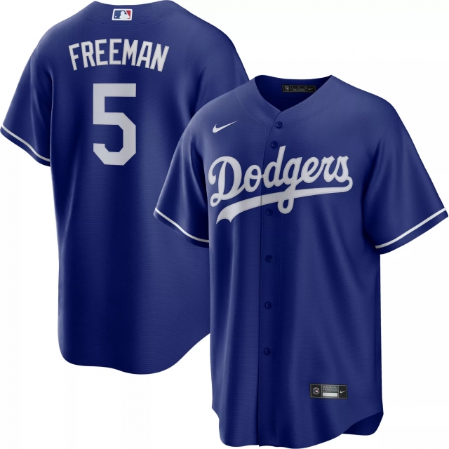 Nike / Men's Los Angeles Dodgers Freddie Freeman #5 Royal Cool Base ...