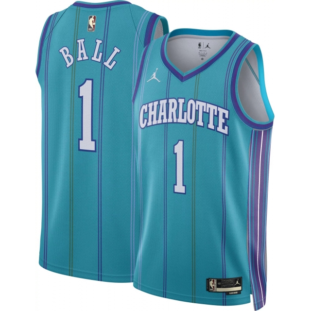 Nike / Men's Charlotte Hornets LaMelo Ball #1 Hardwood Classic Jersey