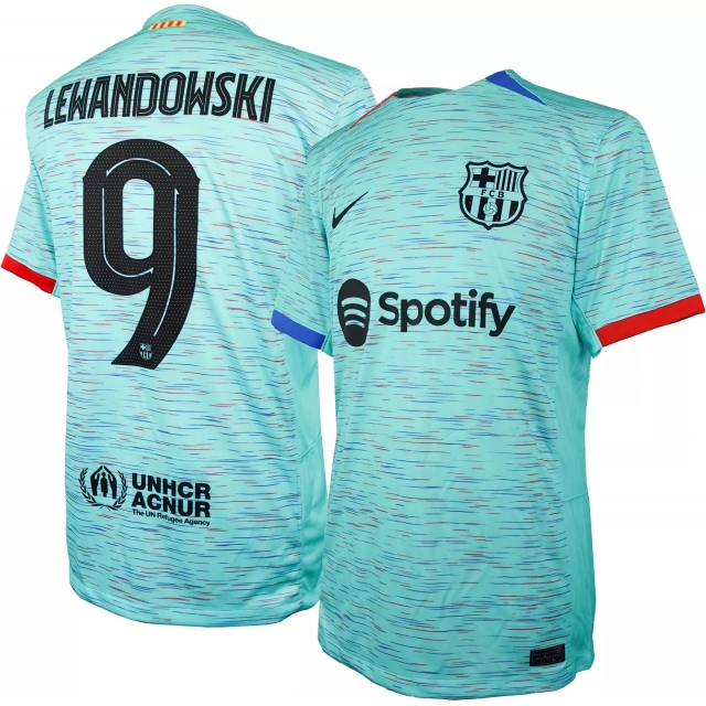 Nike / Adult FC Barcelona Robert Lewandowski #9 Third Replica Jersey