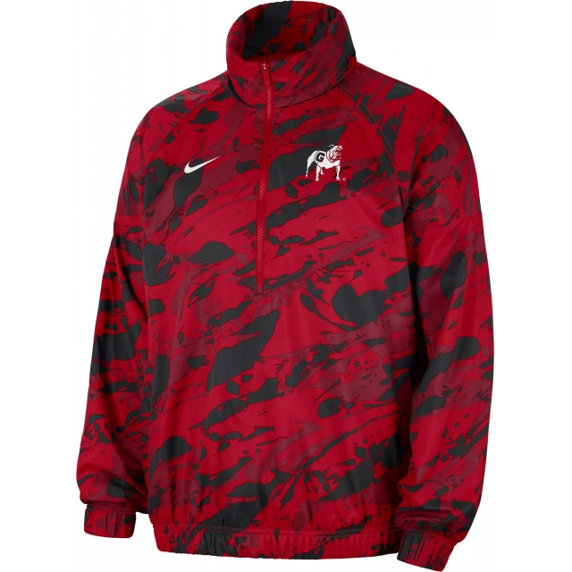 Nike / Men's Georgia Bulldogs University Red Windrunner Woven Anorak ...