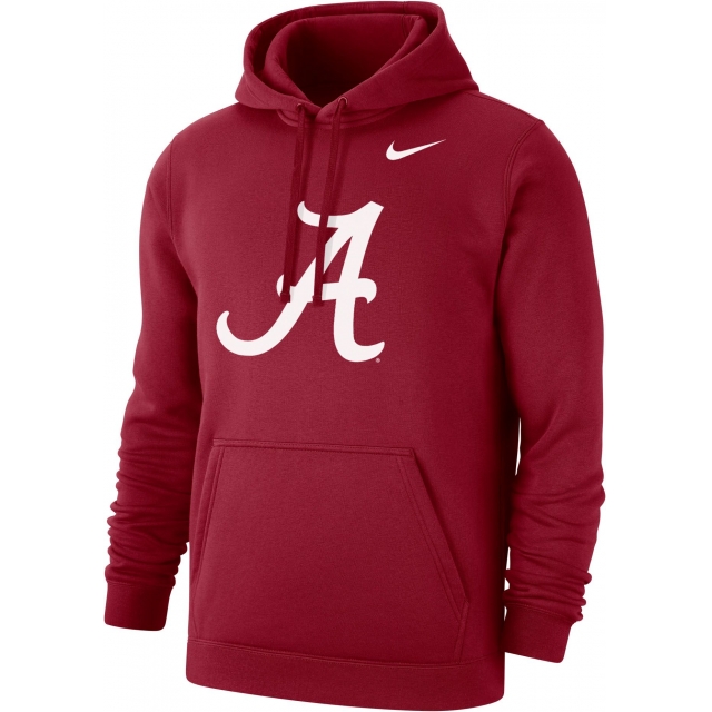 Nike / Men's Alabama Crimson Tide Crimson Club Fleece Pullover Hoodie
