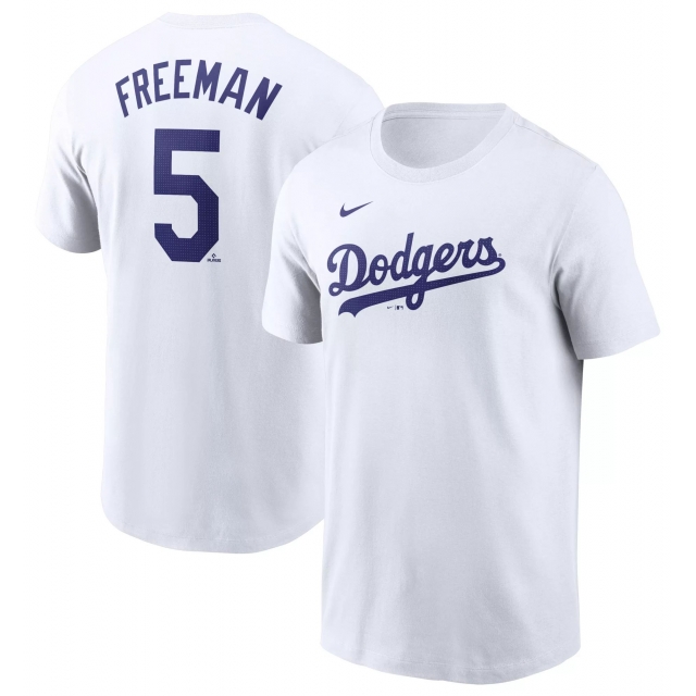 Nike / Men's Los Angeles Dodgers Freddie Freeman #5 White T-Shirt