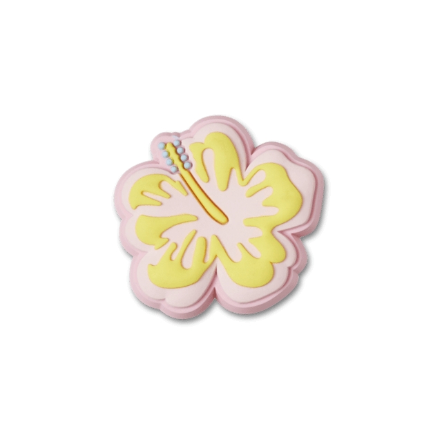 Crocs / Pink And Yellow Hibiscus