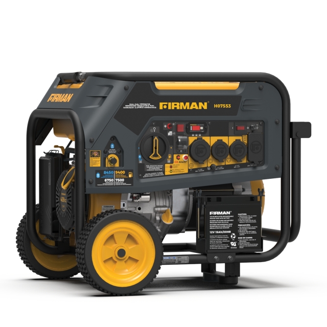 FIRMAN Power Equipment / Dual Fuel Portable Generator 9400W Electric ...