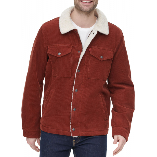 Levi's / Men's Sherpa Lined Corduroy Trucker Jacket