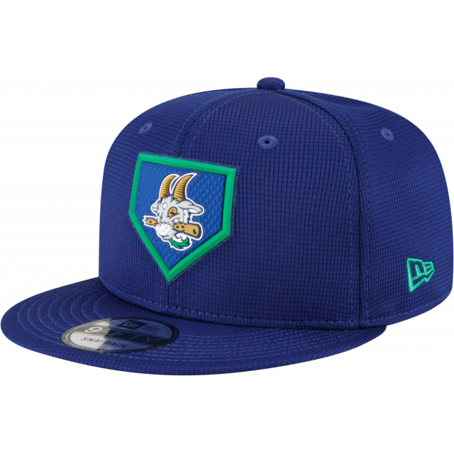 New Era / Men's Hartford Yard Goats Royal 9Fifty Club Adjustable Hat