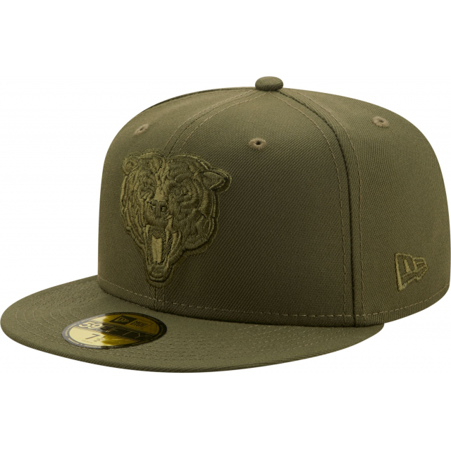 New Era / Men's Chicago Bears Color Pack 59Fifty Olive Fitted Hat