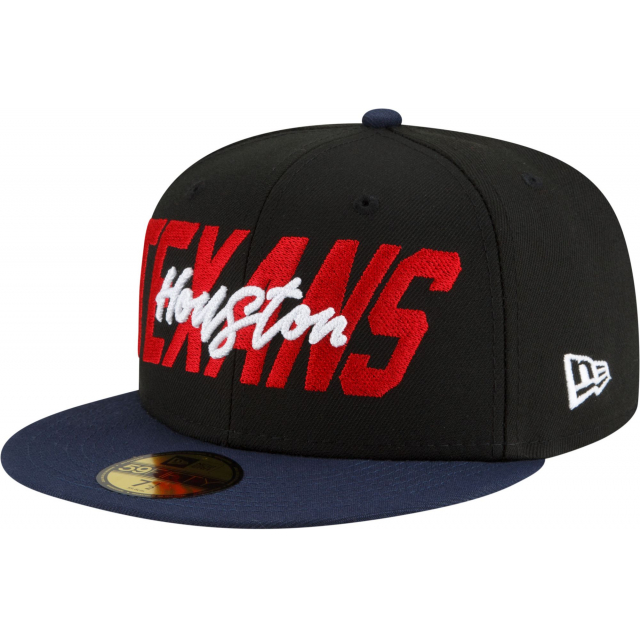 New Era / Men's Houston Texans 2022 NFL Draft 59Fifty Black Fitted Hat