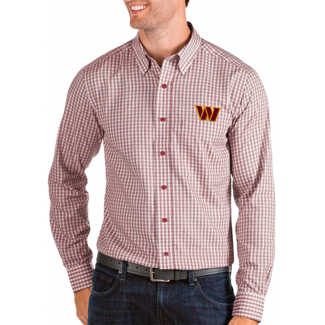 Antigua Apparel / Men's Washington Commanders Structure Dress Shirt