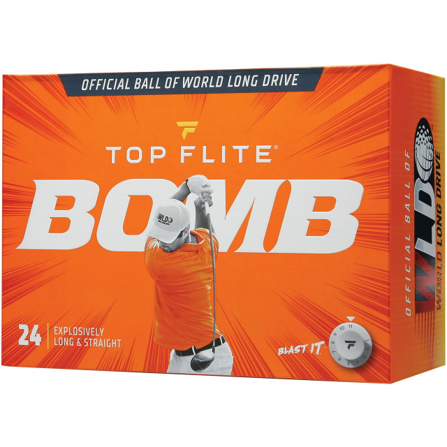 Top Flite Brand / 2020 BOMB Golf Balls - 24 Pack