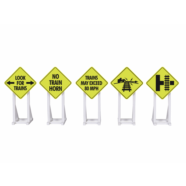 Lionel Trains / O RTR Railroad Signs 5-Pk