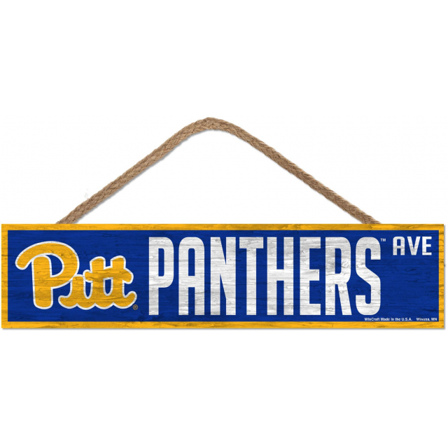 WinCraft / Pitt Panthers 4x17 Wood Rope Sign