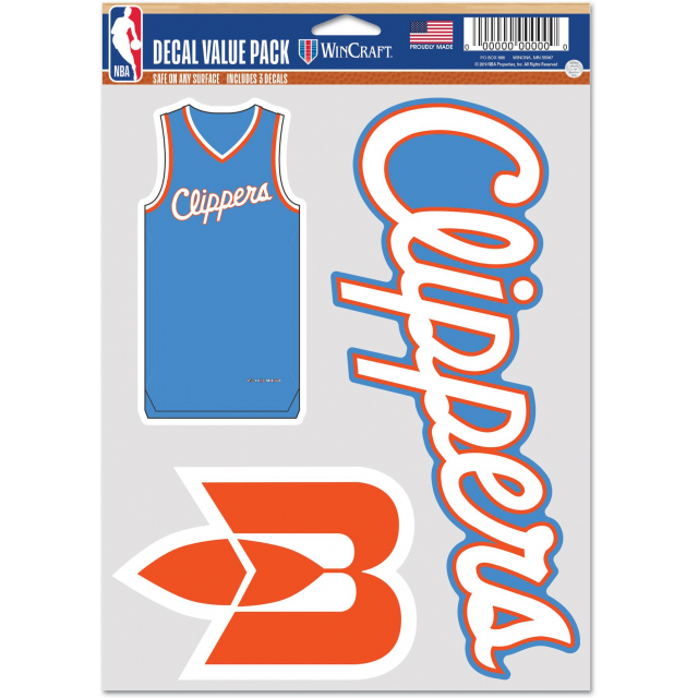 WinCraft / 2021-22 City Edition Los Angeles Clippers 3-Pack Decal