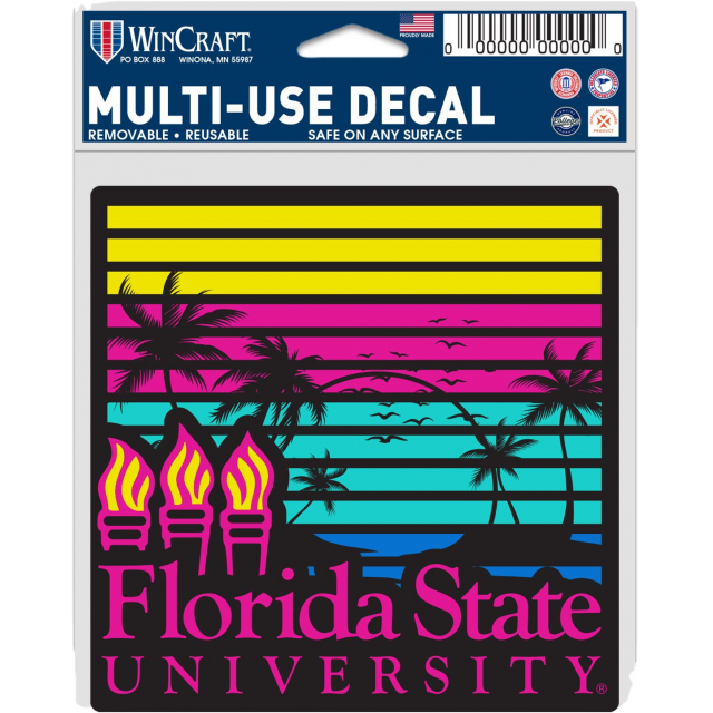 WinCraft / Florida State Seminoles Beach Collection Perfect Cut Decal