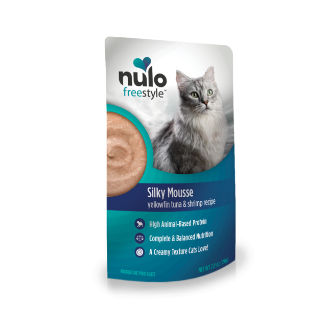 Nulo / FreeStyle Cat Silky Mousse, Yellowfin Tuna & Shrimp, 2.8-oz pouch