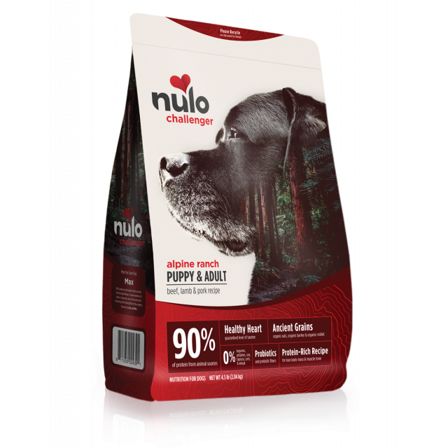 Nulo / Challenger Alpine Ranch Beef, Lamb & Pork Puppy & Adult Dry Dog ...
