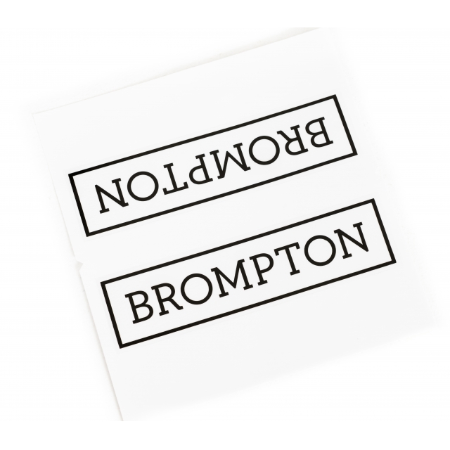 Brompton / PEGATINA CUADRO BROMPTON LOGO - NEGRO