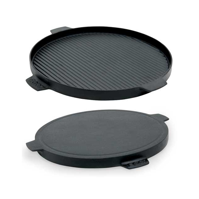 Big Green Egg / Dual-Sided Cast Iron Plancha Griddle, 14 inch