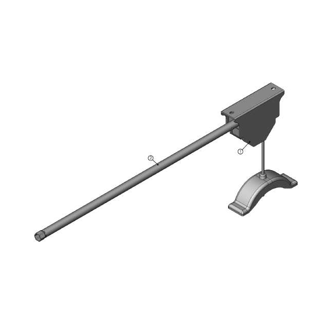 LIPPERT / Offset Winch Assembly with 35-1/2" Welded Extension