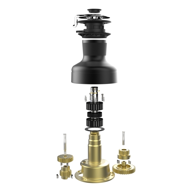 LIPPERT / Lewmar 40ST EVO Self Tailing Alloy Winch; Black