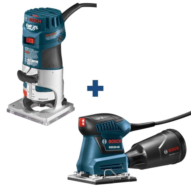 Bosch / 5.6 Amp 1.0 HP 120-Volt Variable-Speed Fixed Base Corded Palm ...