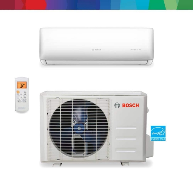 Bosch / Pro Pack 12,000 BTU 1-Ton Ductless Mini Split Air Conditioner ...
