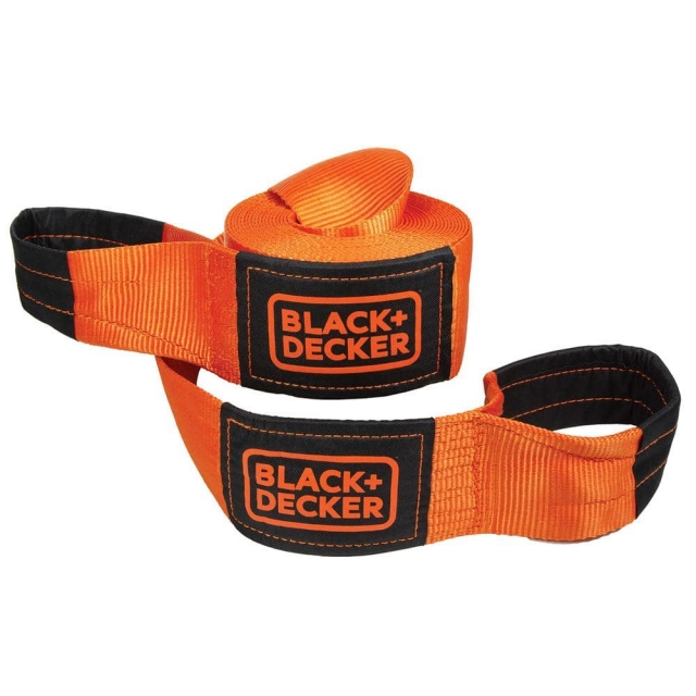 Black+Decker / 4 in. x 30 ft. Heavy-Duty Recovery Strap Rope, 20,000 ...