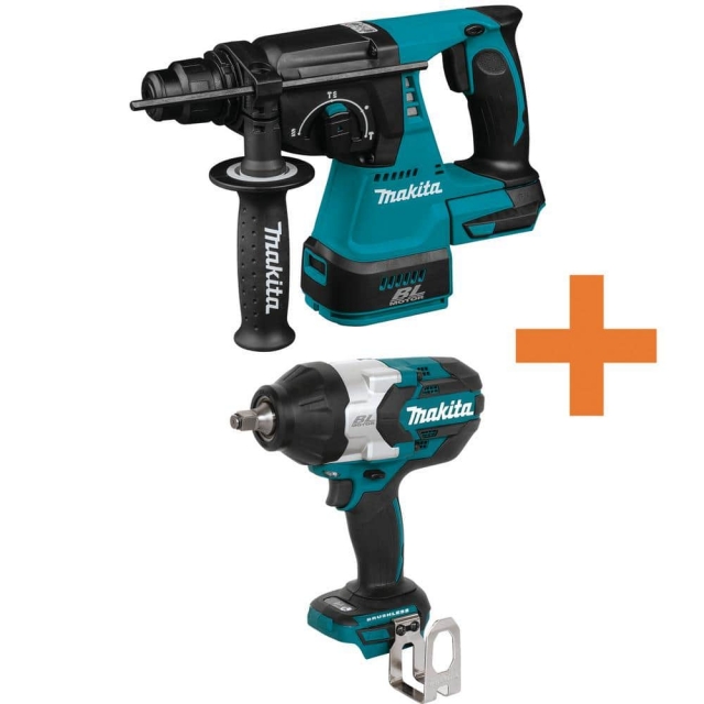 Makita / 18V LXT 1 in. Brushless SDS-Plus Concrete/Masonry Rotary ...