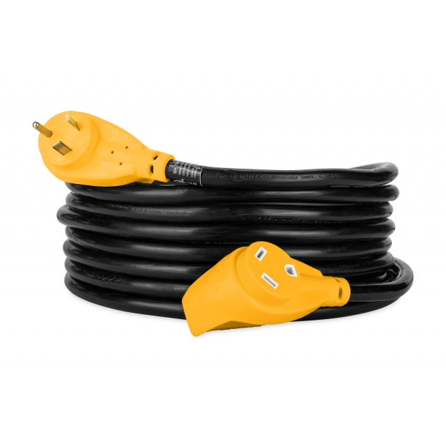 Camco / Heavy-Duty RV Extension Cord with Power Grip Handles- 30 Amp ...