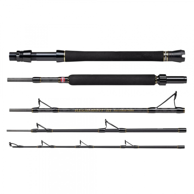 PENN / Regiment III Boat 5pcs Travel Rod | Extra Heavy | 30-50lb ...