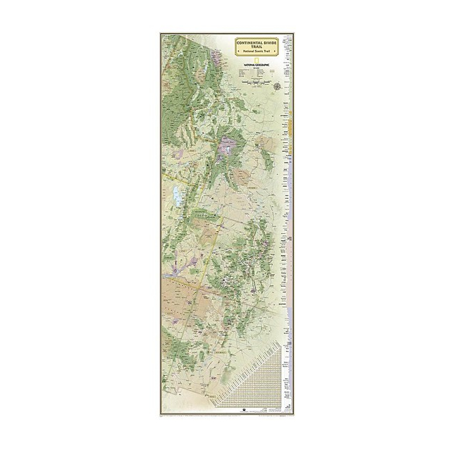 National Geographic Maps / National Geographics Continental Divide Wall Map