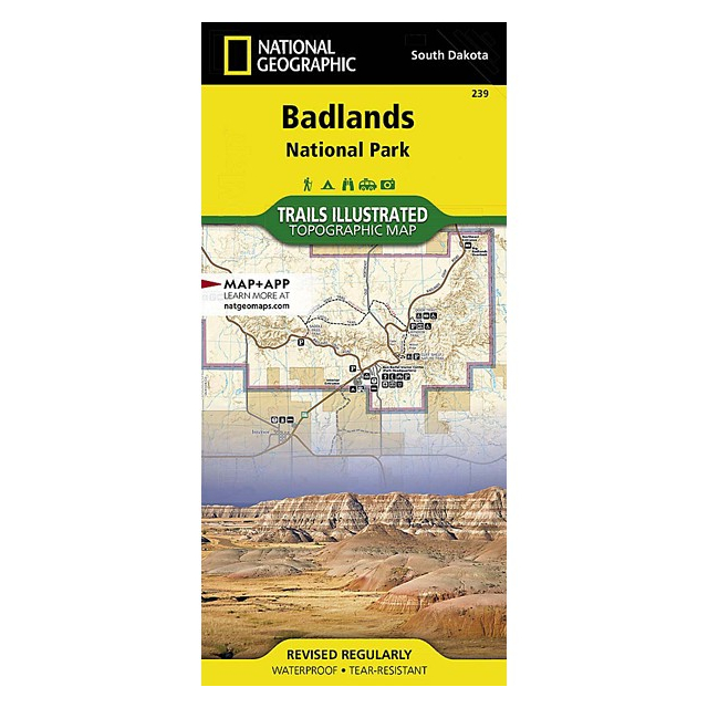 National Geographic Maps / Badlands National Park Map