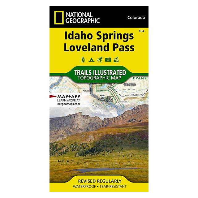 National Geographic Maps / Idaho Springs, Loveland Pass Map