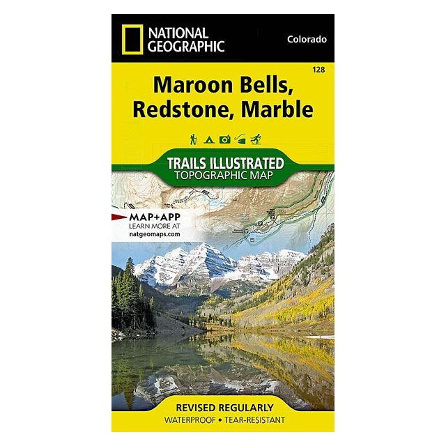 National Geographic Maps / Maroon Bells, Redstone, Marble Map
