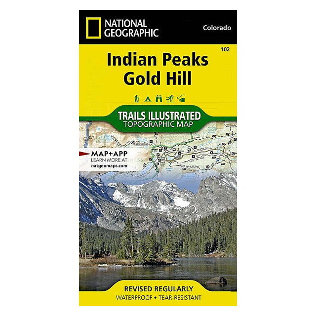 National Geographic Maps / Indian Peaks, Gold Hill Map