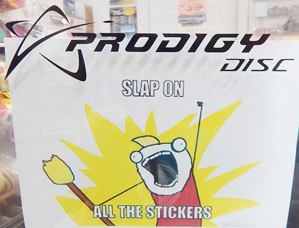 Prodigy Vinyl Decal, Medium • Marshall Street Disc Golf