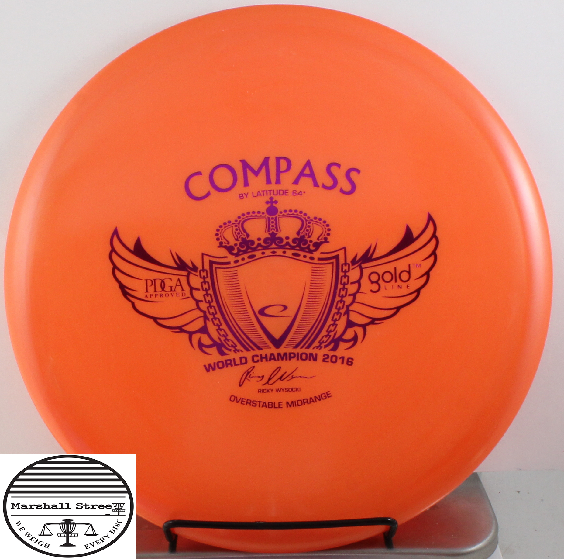 Gold Line Compass, Wysocki 2x • Marshall Street Disc Golf