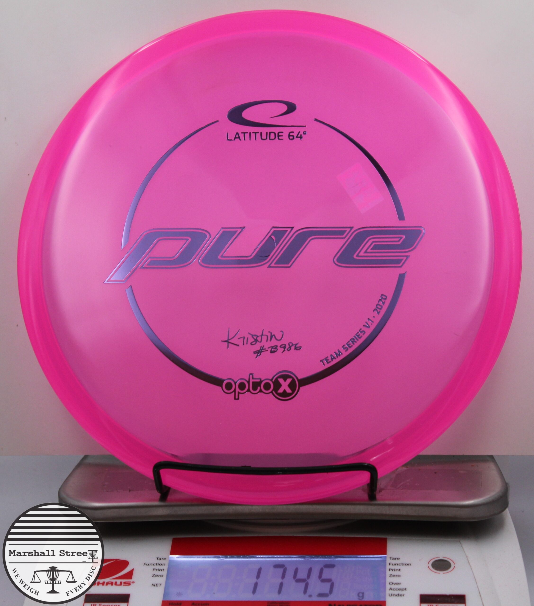 Opto-X Pure, Kristin Tattar • Marshall Street Disc Golf