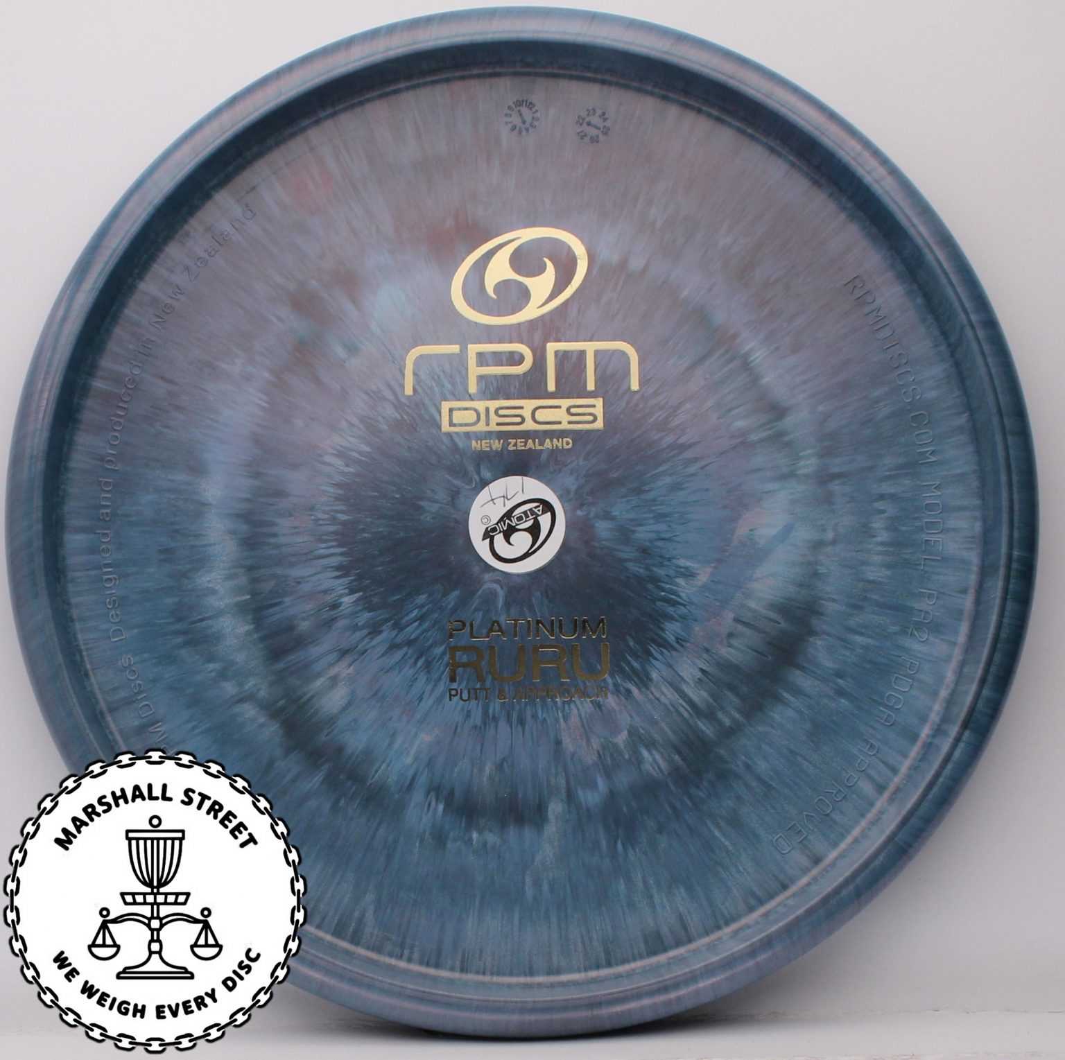 Platinum Ruru, Bottom Stamp • Marshall Street Disc Golf