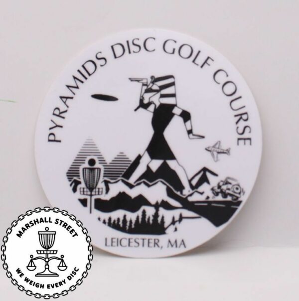 MSt BMs Pyramids DG Sticker • Marshall Street Disc Golf