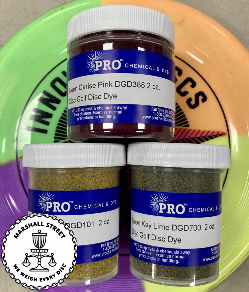 PRO Chemical and Dye - Disc Golf Powder Dyes and Dye Kits