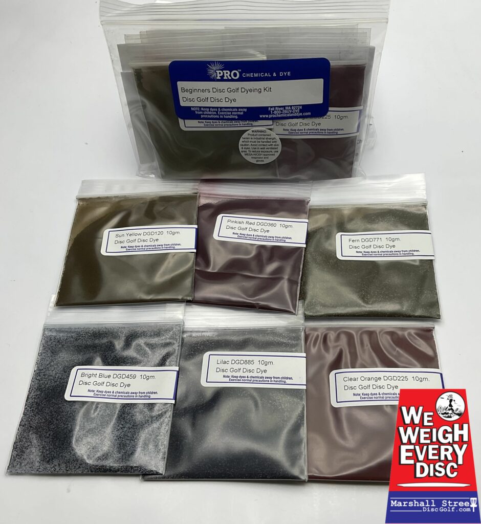 PRO Chemical and Dye - Disc Golf Powder Dyes and Dye Kits