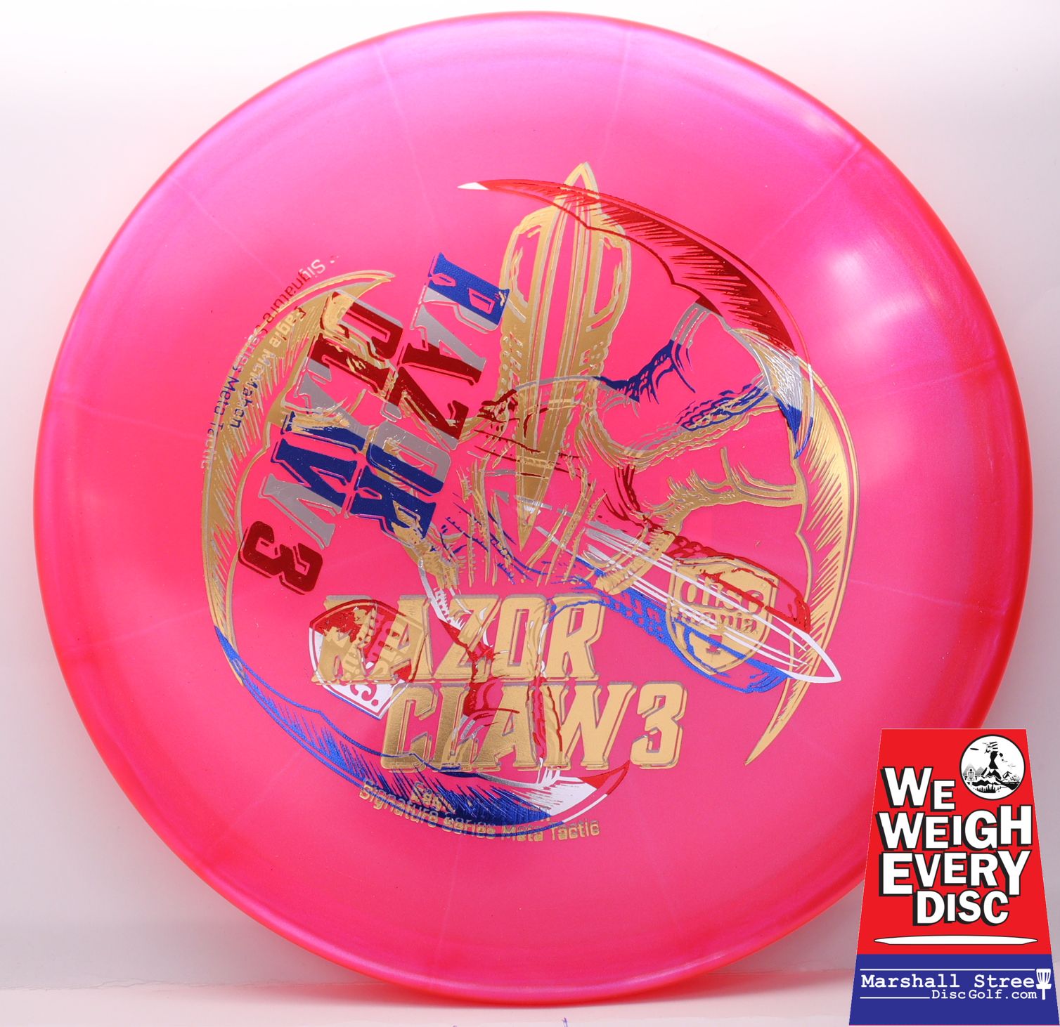 X-Out Meta Tactic, Razor Claw 3 Eagle McMahon • Marshall Street Disc Golf