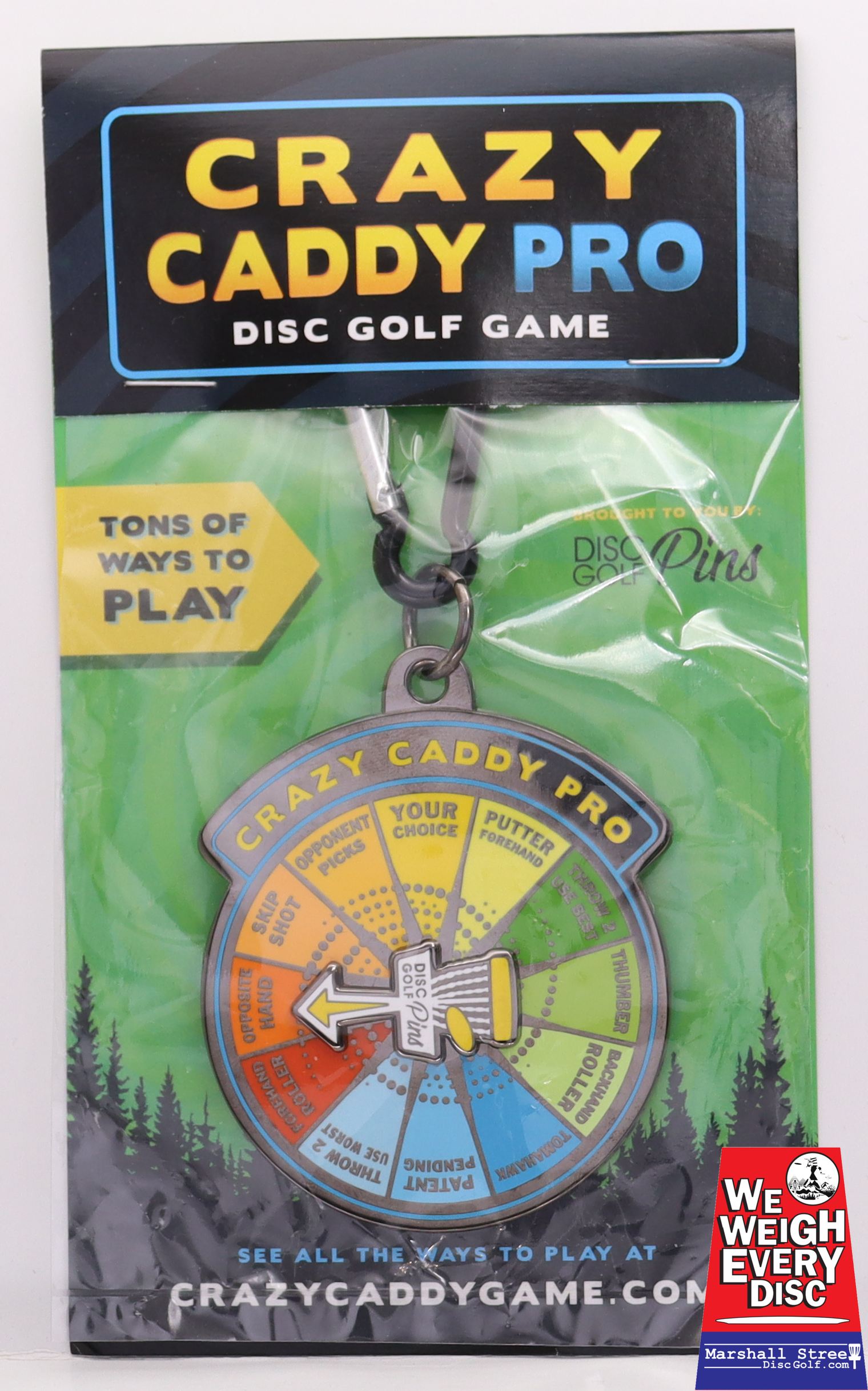 Crazy Caddy PRO Disc Golf Game - Keychain • Marshall Street Disc Golf