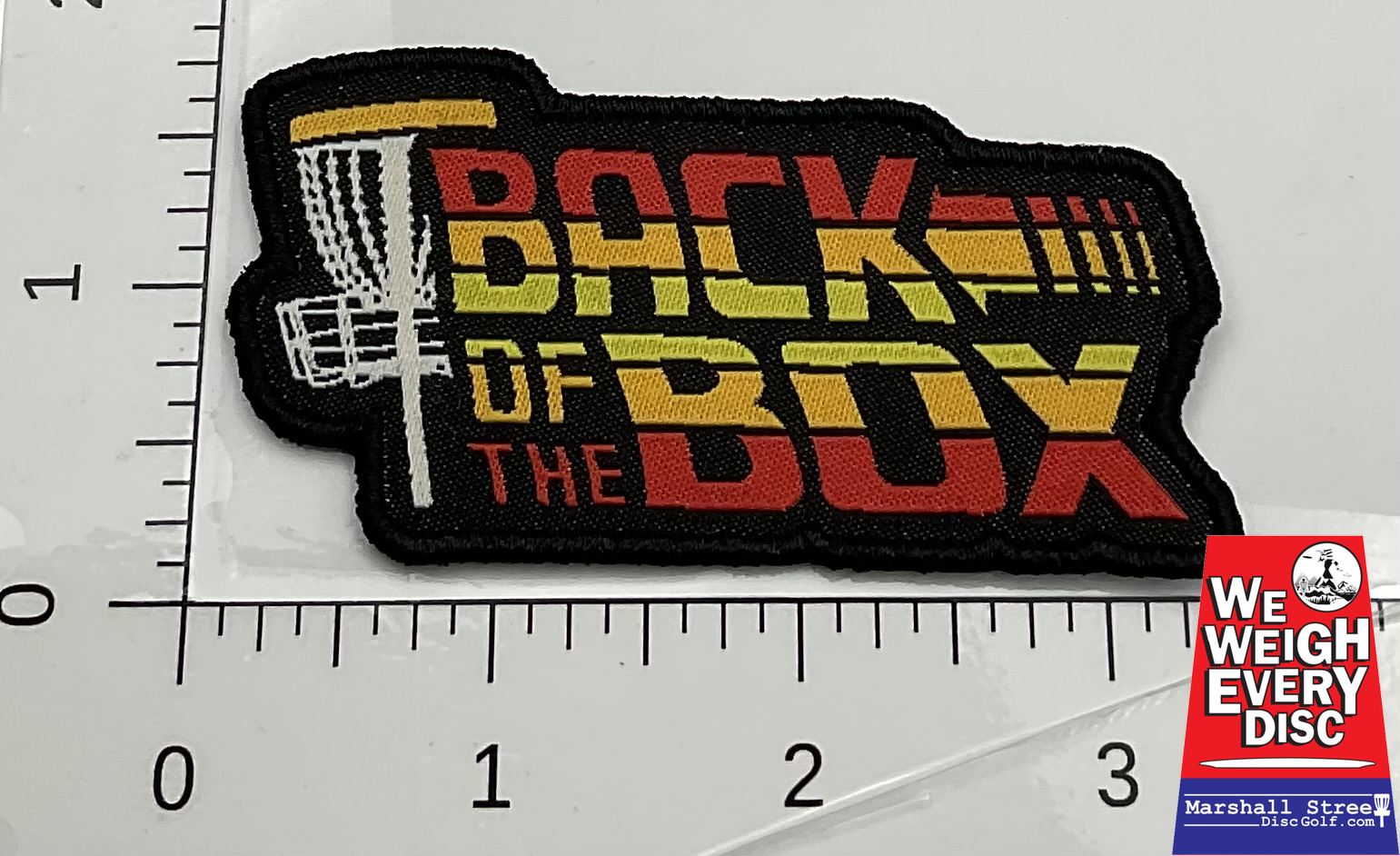 Back Of The Box, Patch • Marshall Street Disc Golf