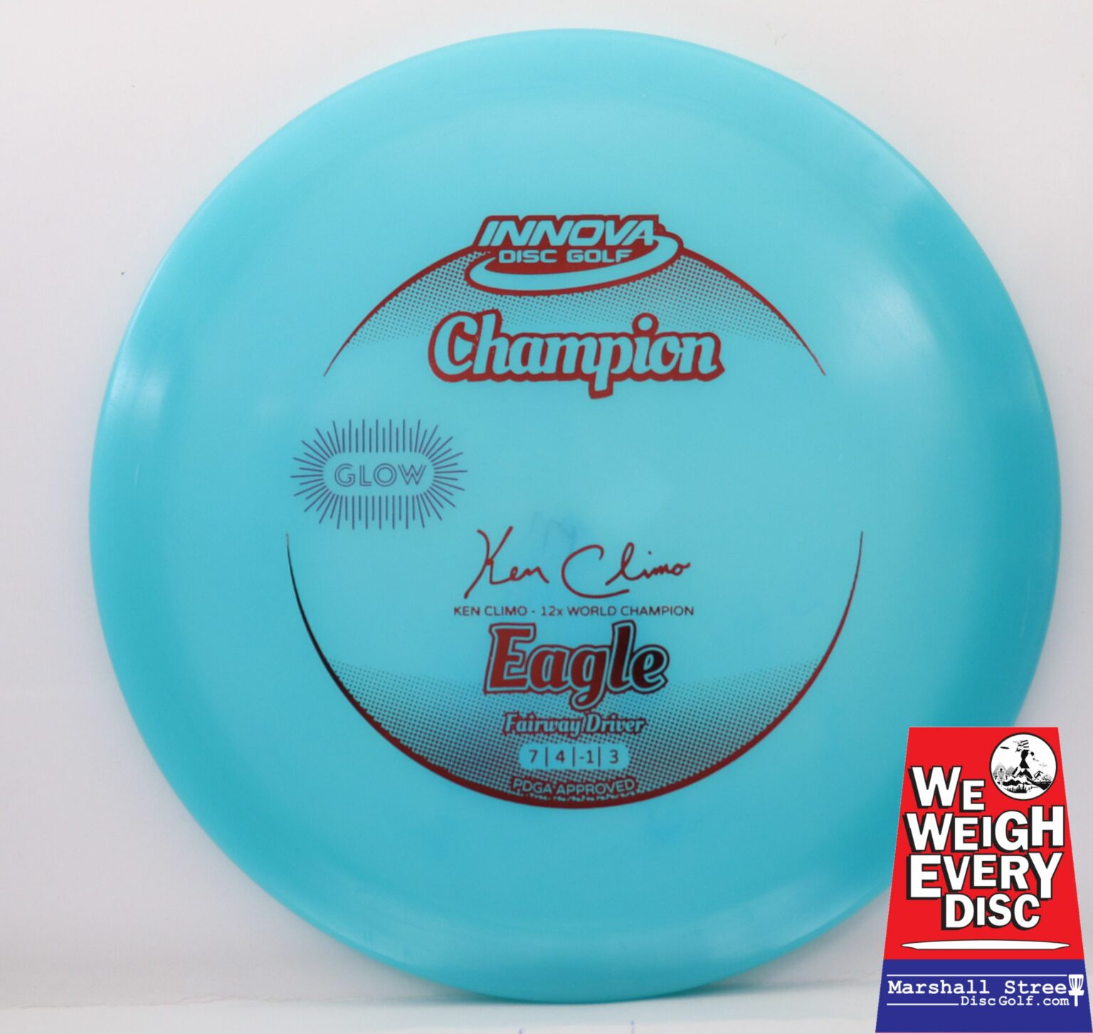 Classic Glow Champion Eagle X, Ken Climo 12x • Marshall Street Disc Golf